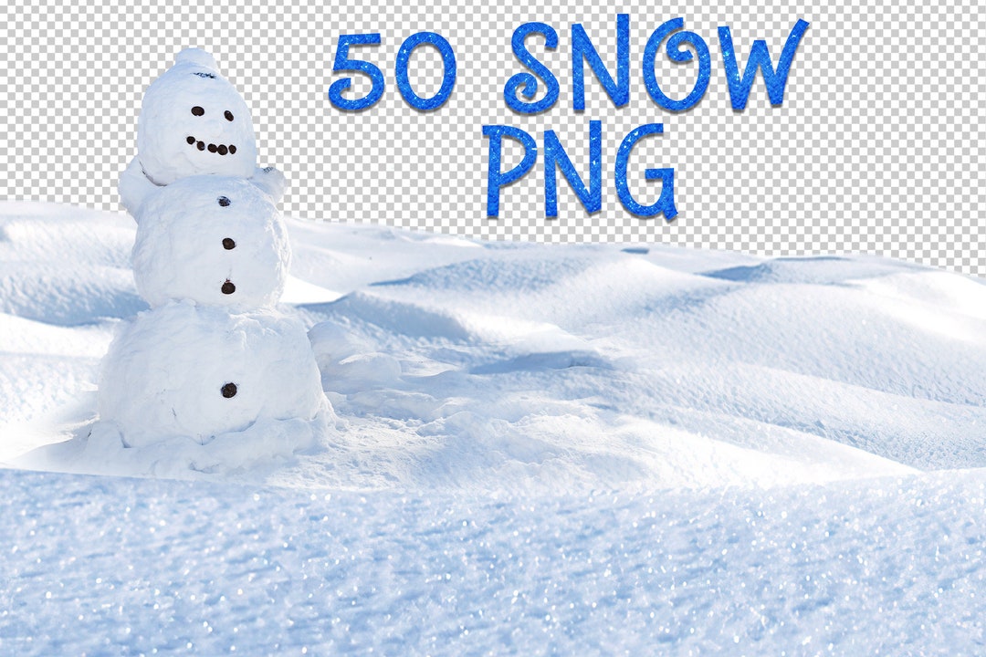 50 Natural White Snow Digital Overlays, Feet Ground, Snow Hill, Snow ...