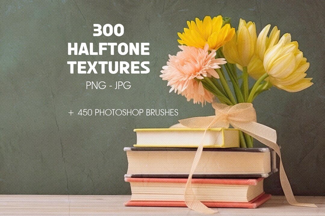 450halftone Photoshop Brushes, 300 Photo Overlays, Retro Comic Effects ...
