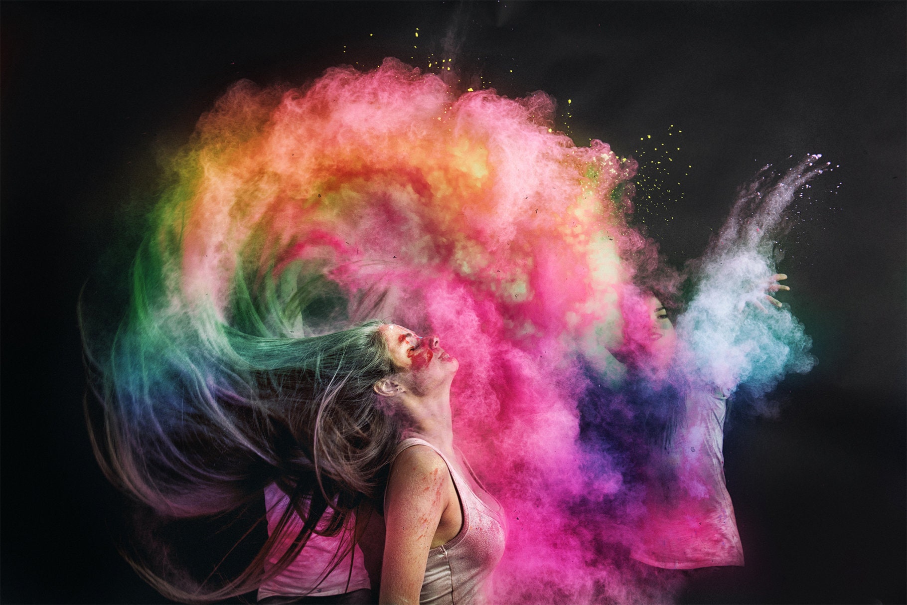 180 Explosion of Colored Powder Holy Powder Texture Colored - Etsy Canada