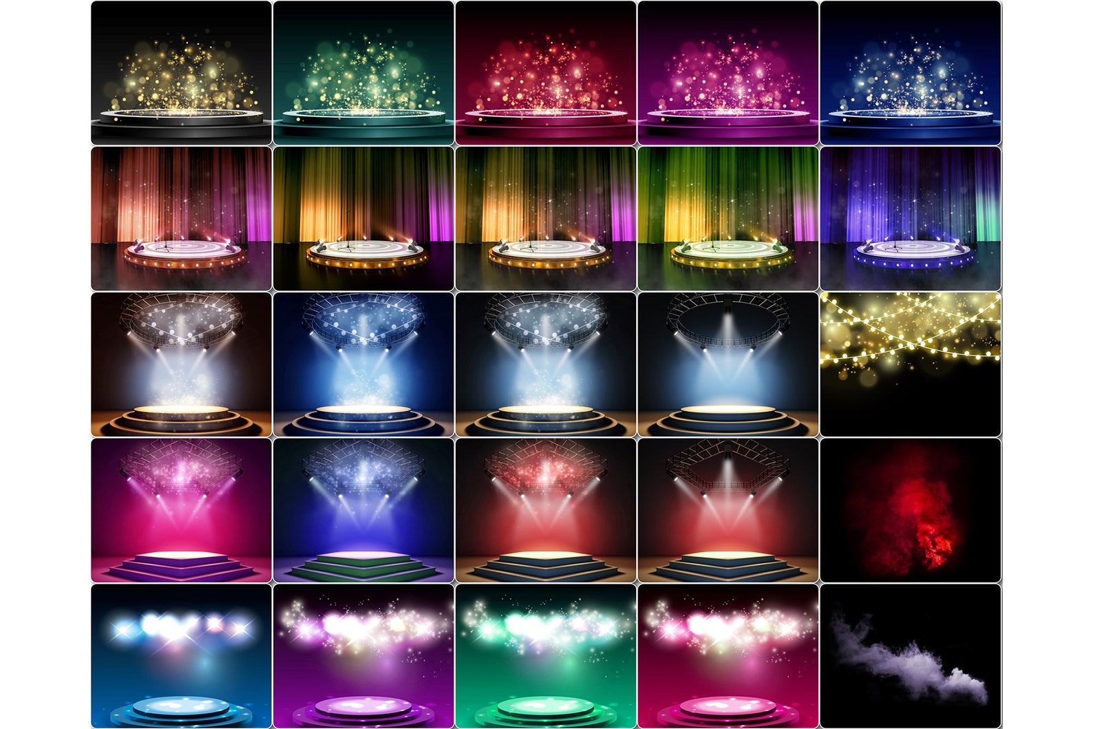 22 Curtain Digital Backdrops Theater Scenes Scene Curtains - Etsy