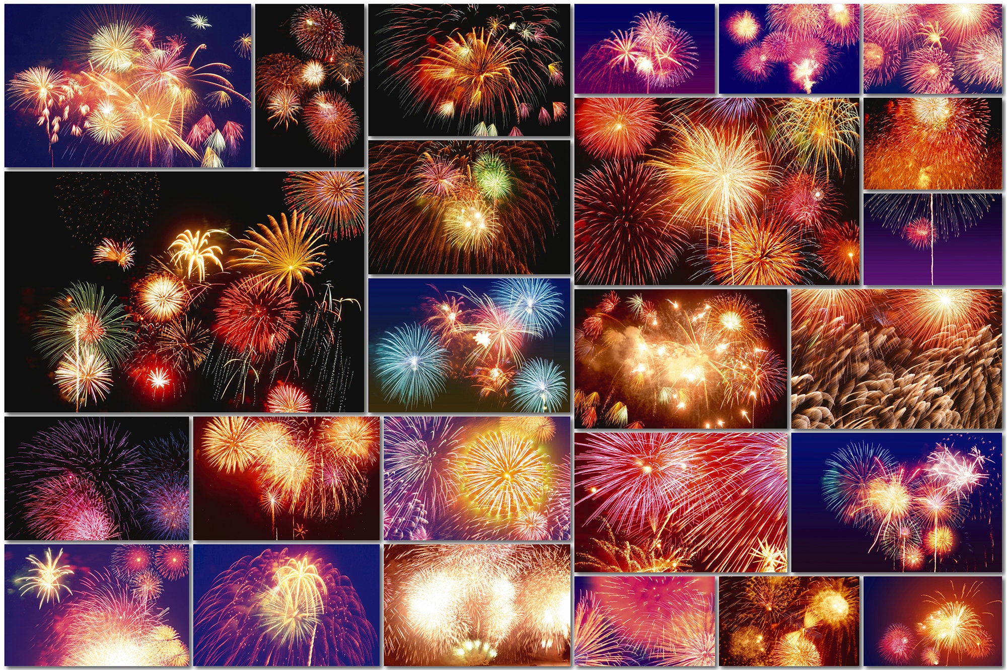 150 Realistic Fireworks Overlays Photoshop Overlays Wedding - Etsy