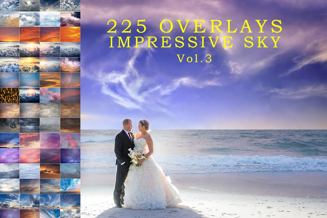 225 Dramatic Sky Overlays for Photoshop Professional Photo Layer ...