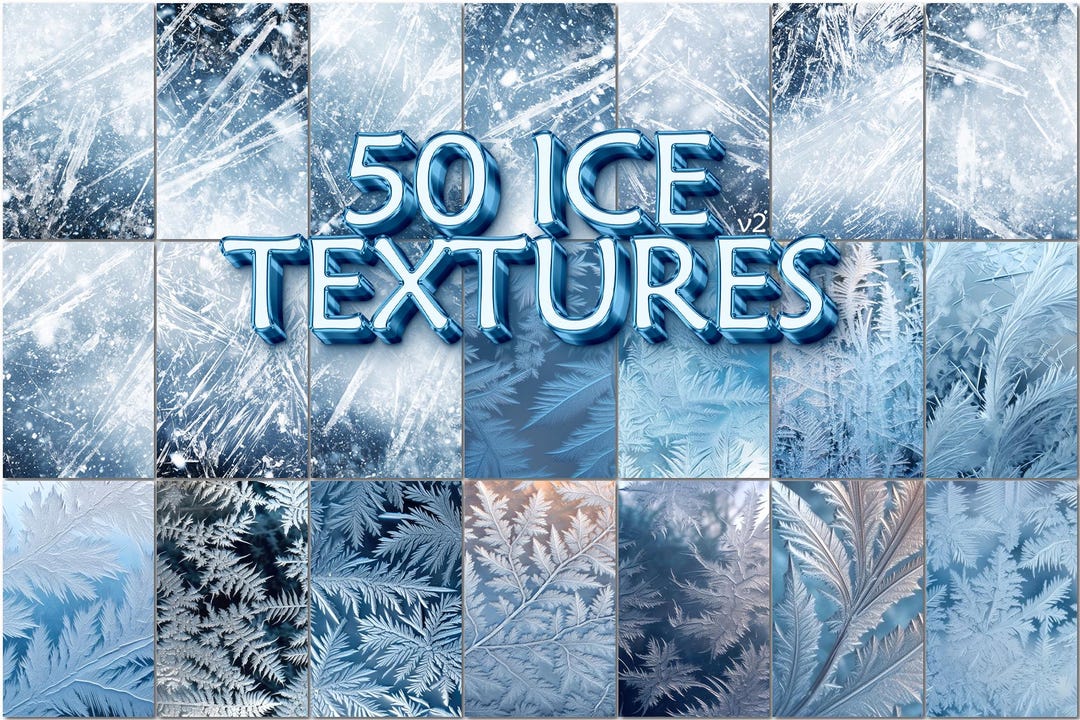 50 Ice Textures, Frost Overlays, Frozen Winter Cracked Backgrounds ...