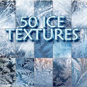 50 Ice Textures, Frost Overlays, Frozen Winter Cracked Backgrounds ...