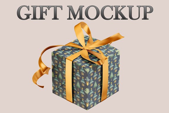 Gift Box Mock-up PSD Template Classic Gift Isolated Box 3D - Etsy
