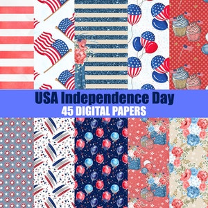 200 USA Digital Overlays 4th of July Independence Day, 4th Digital ...