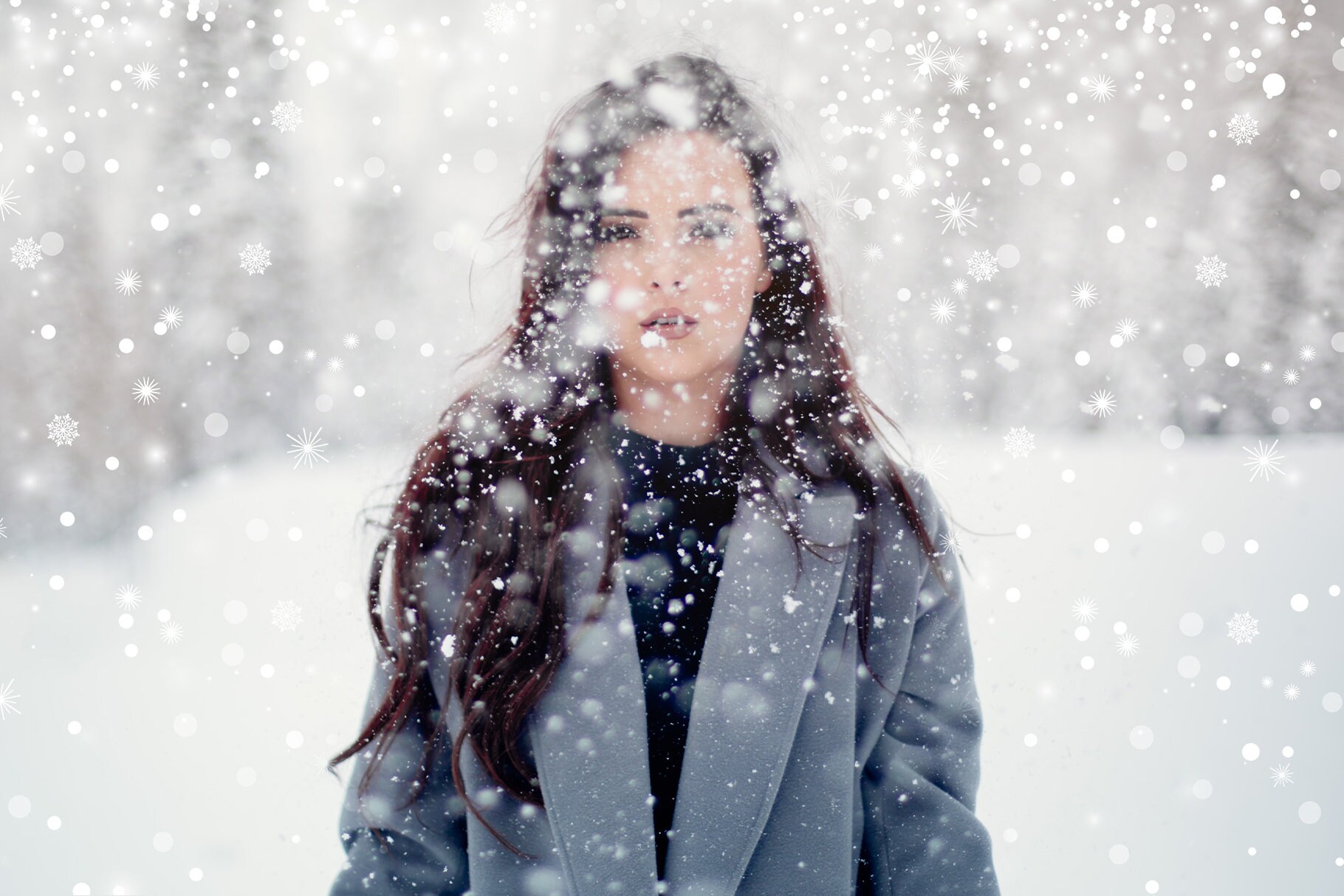500 Realistic Snow Overlays, Falling Snow, Blowing Snow Overlay ...