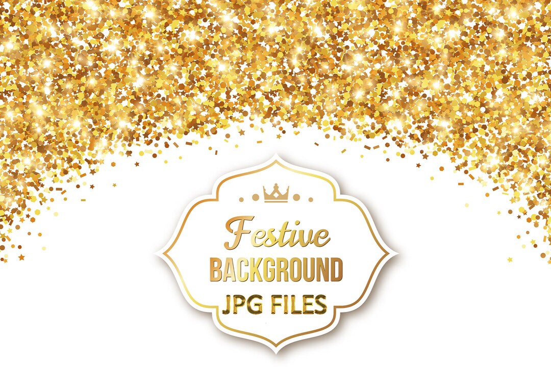 Gold Confetti Backgrounds: Festive Digital Paper (digital Download) - Etsy