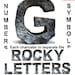 Set of Rocky Letters Numbers Symbols, Photohop Letters, Letters JPG ...