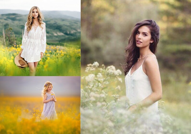 390 Flower Frames Photo Overlays Summer Overlays Blurred - Etsy