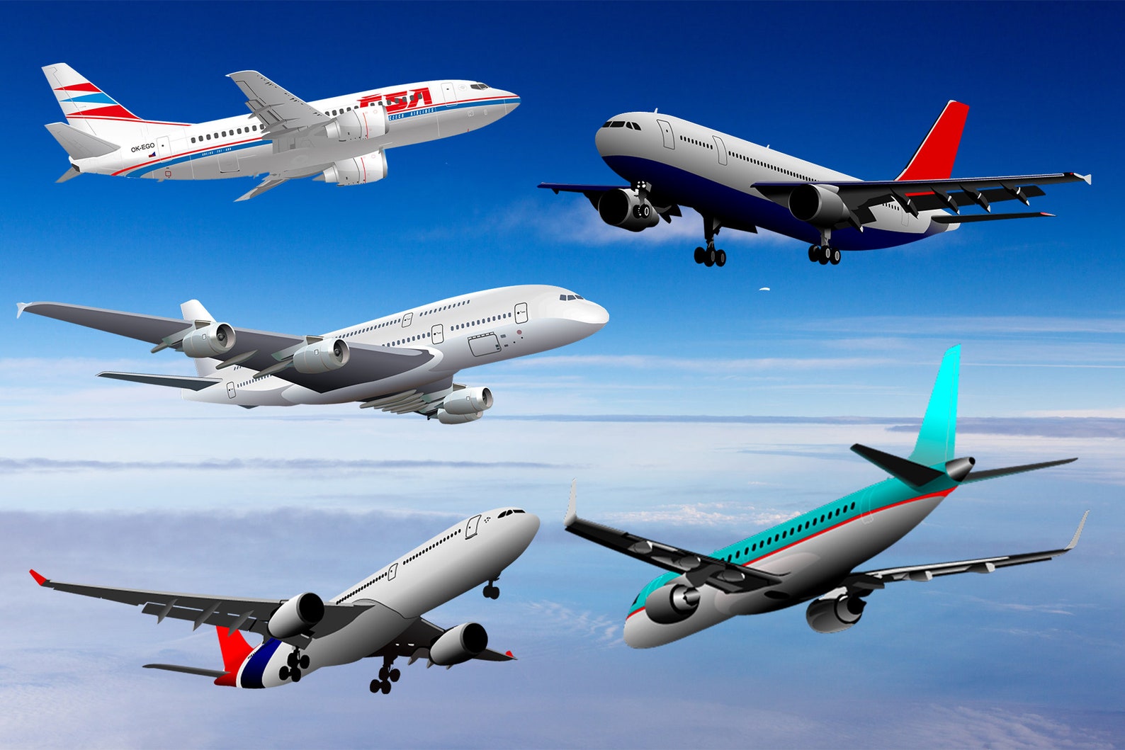 100 Aircraft Photoshop Overlays Realistic Flying Airplane - Etsy