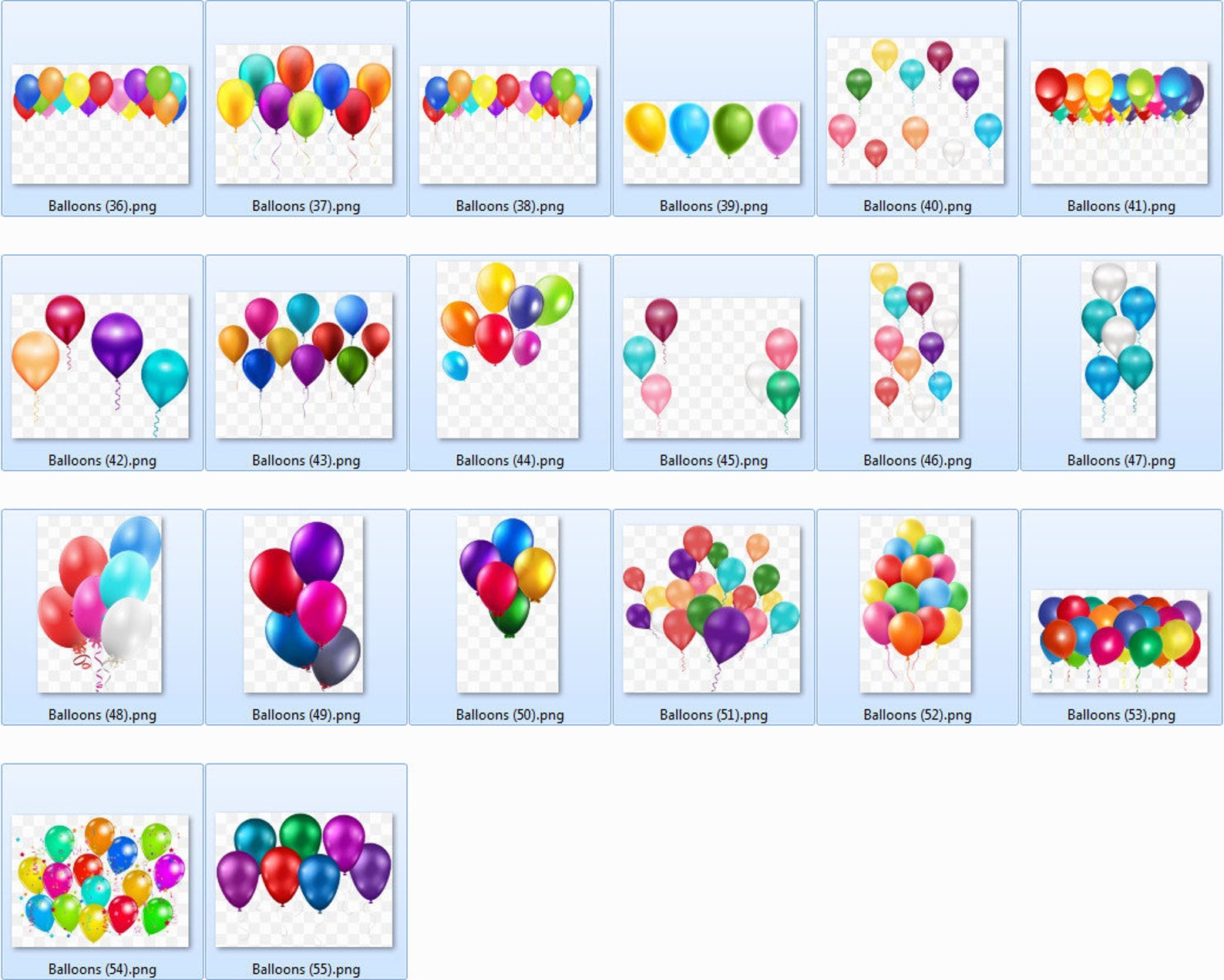 105 Balloons Photo Overlays Vol.1 Photography Overlays - Etsy Canada