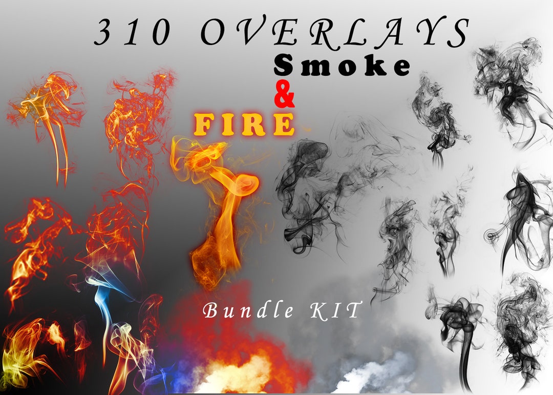 310 Smoke Overlays, Smoke Brush for Photoshop, Smoke Style, Fire Flame ...