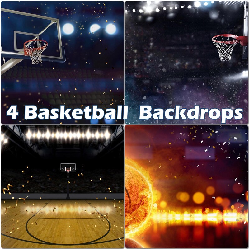 Basketball Backdrop - Etsy
