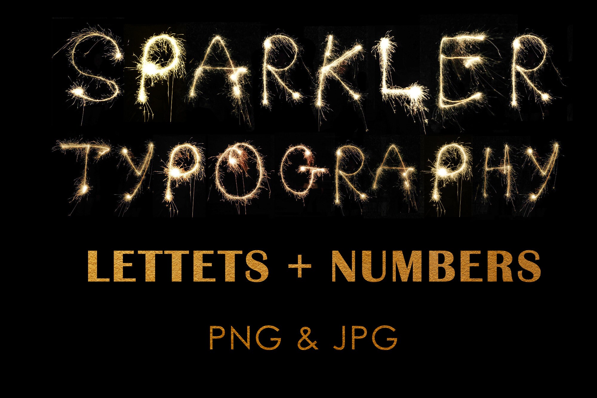 62 Sparklers Alphabet Letters and Numbers Photoshop Overlays - Etsy