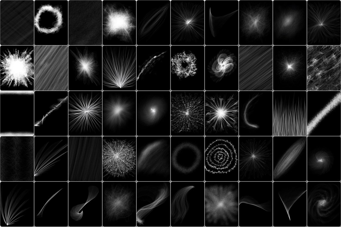 50 Magic Lines Overlays Magical Effect Spiral Glowing - Etsy