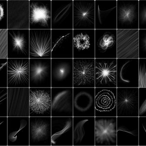 50 Magic Lines Overlays, Magical Effect, Spiral Glowing Lights, Fairy ...