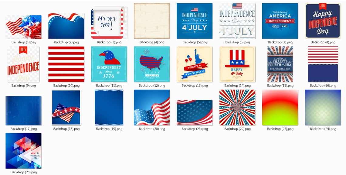 200 USA Digital Overlays 4th of July Independence Day 4th | Etsy