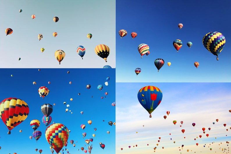100 Hot Air Balloon Overlays Balloons Photoshop Overlays - Etsy