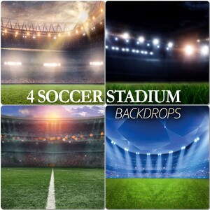 4 Football Stadium Backdrop, Soccer Goal Background, Sports Stadium ...