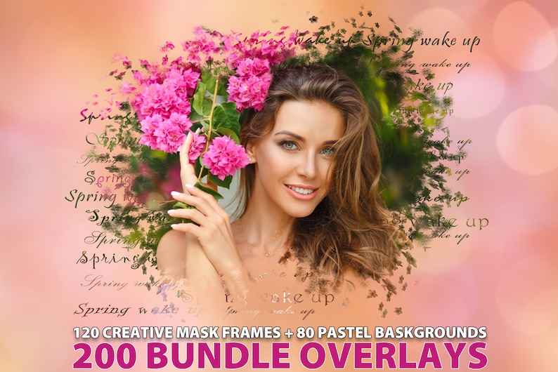 120 Creative Painted Mask Frames Photo Frame Photoshop - Etsy