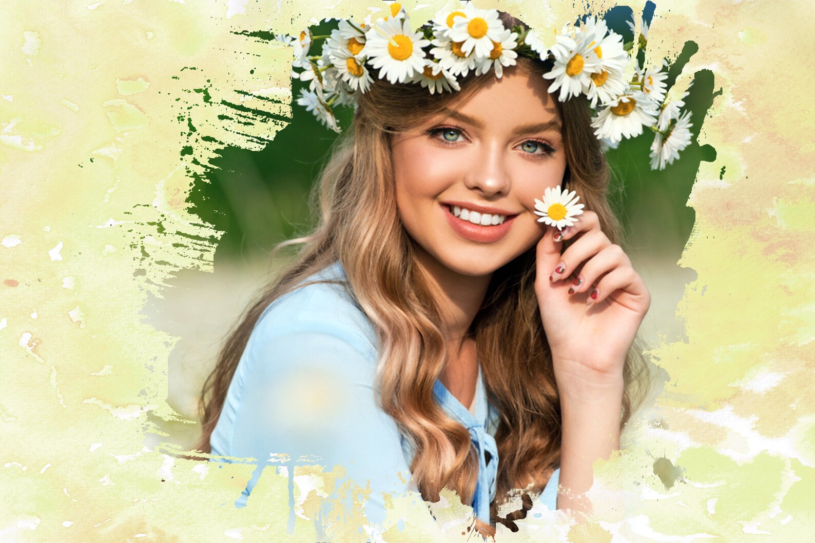 100 Watercolor Portrait Paint Masks Photo Frame Photoshop - Etsy