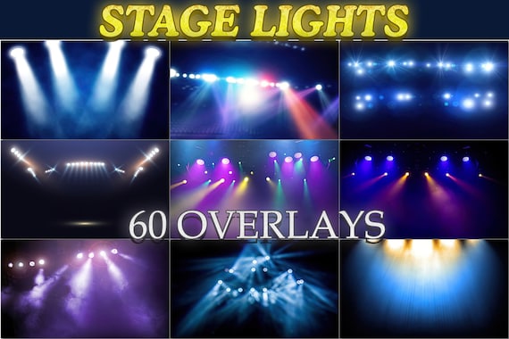 60 Stage Lighting Overlays Stage Arena Lighting Background - Etsy