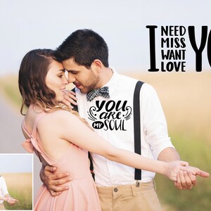 50 Love Quote Overlays VOL.1 Hand-lettered Photo Overlays, Valentine's ...