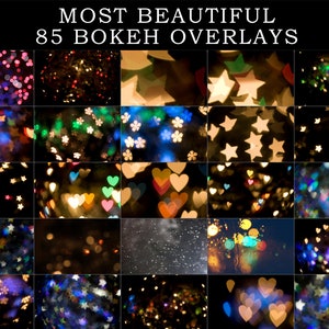 85 Bokeh Photo Overlays, Hearts Bokeh Overlay, Star Bokeh Overalys ...