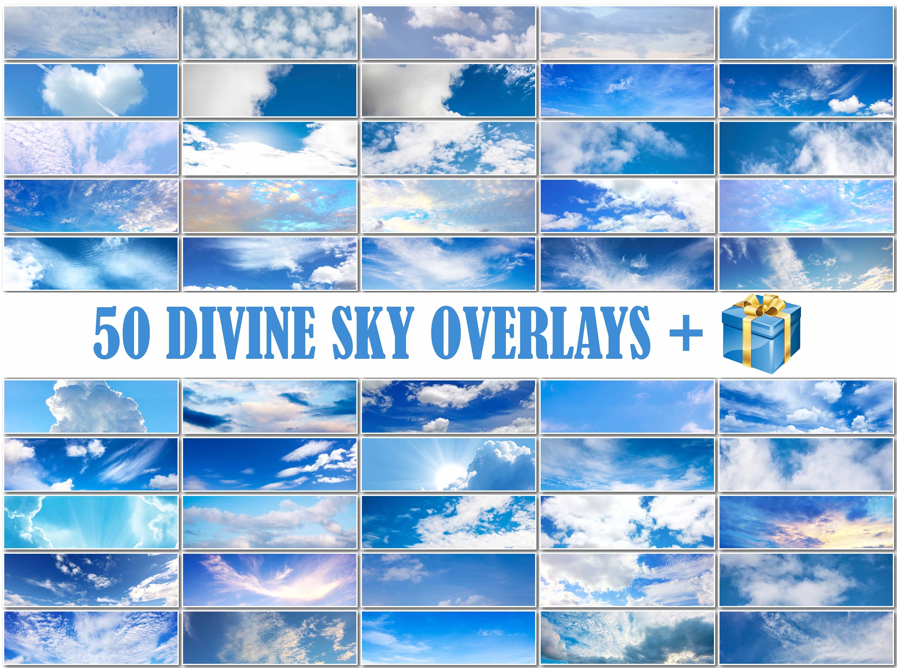 50 Sky Cloud Overlays Sky Overlay Cloud Overlay Photography | Etsy ...