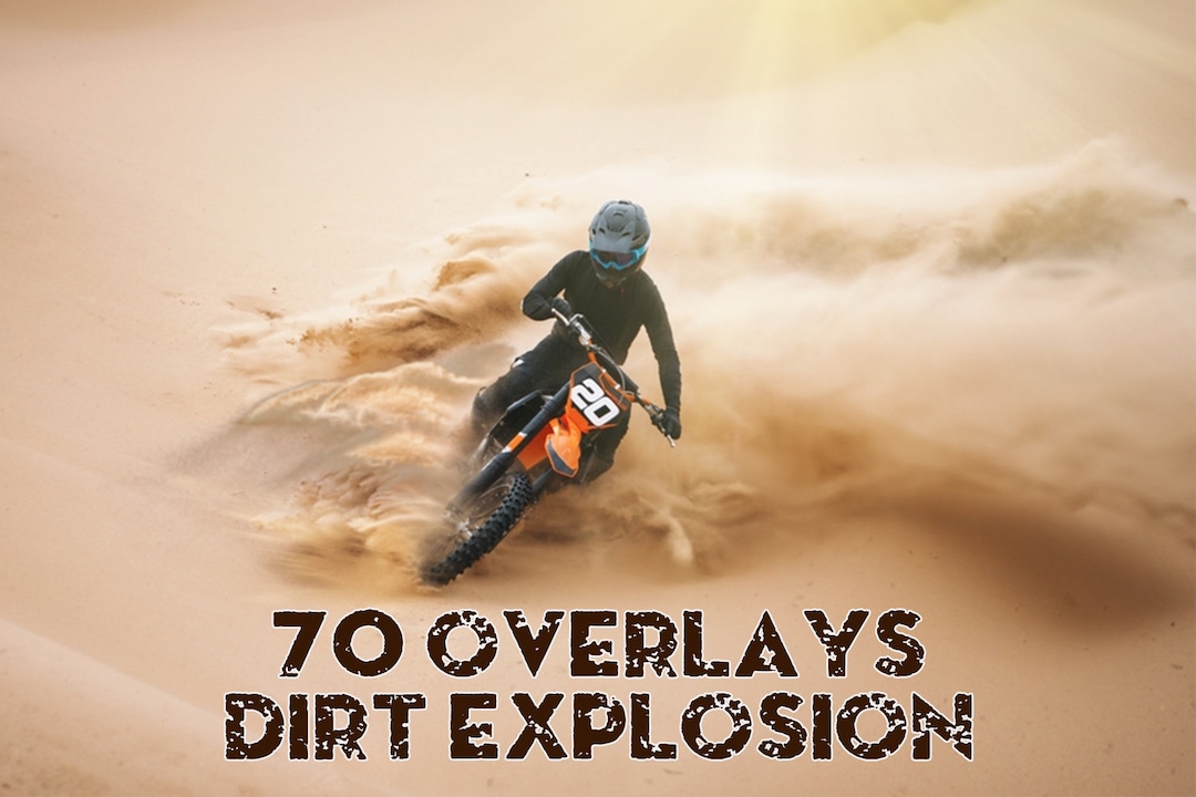 70 Dirt Explosion Photo Overlays, Sports, Motorcycle Floating Dry Mud ...