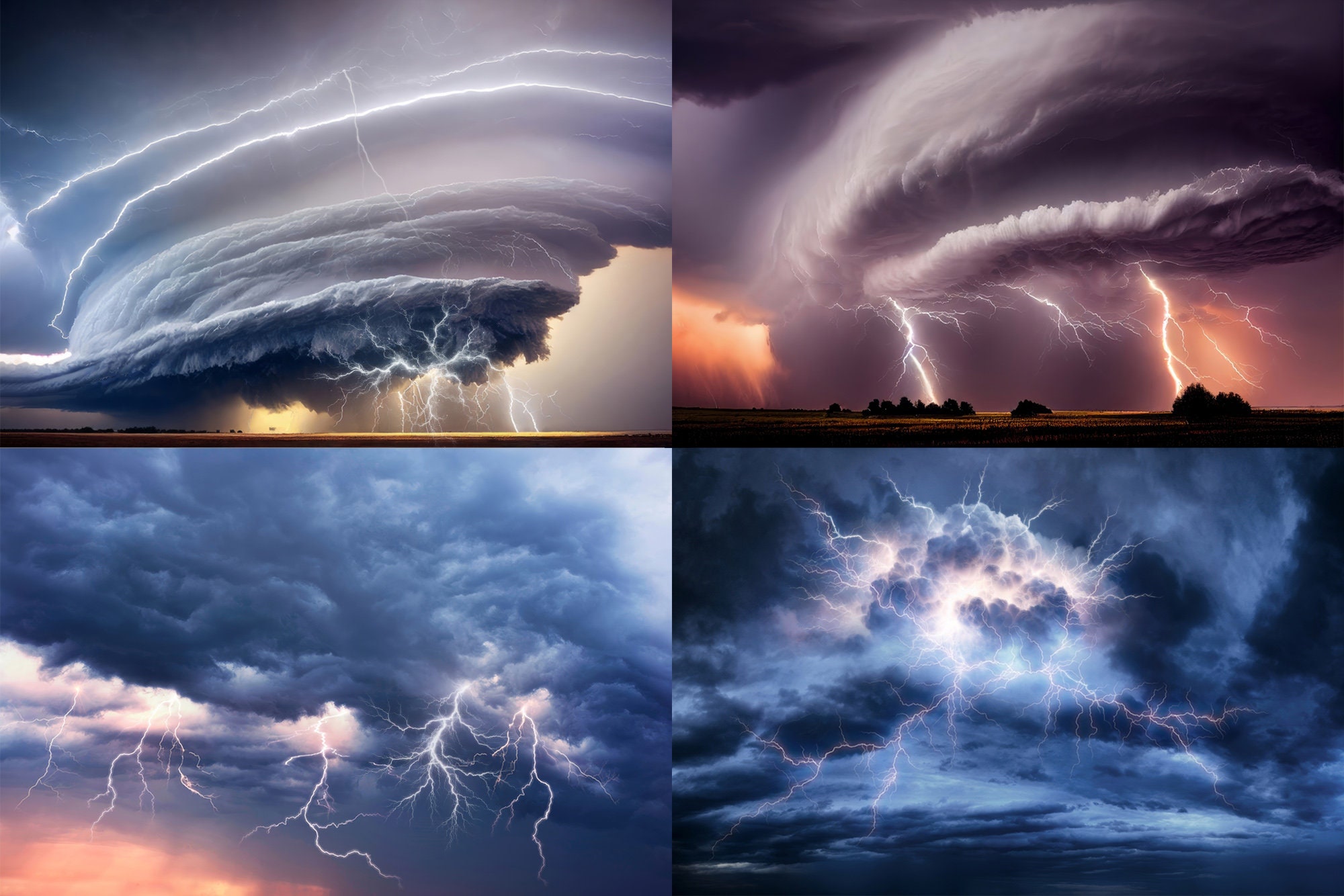 100 Lightning Effect Overlays: Thunderstorm Photography, Electric ...
