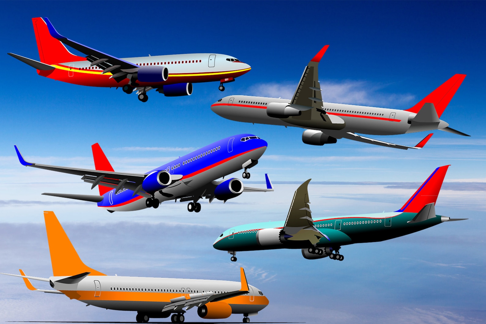 50 Aircraft Photoshop Overlays Realistic flying airplane | Etsy