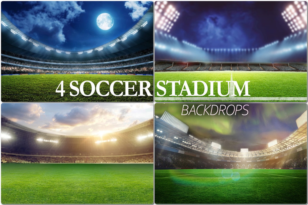 4 Football Stadium Backdrop, Soccer Goal Background, Sports Stadium ...