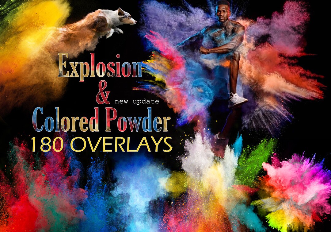 180 Explosion of Colored Powder, Holy Powder Texture, Colored Explosion ...