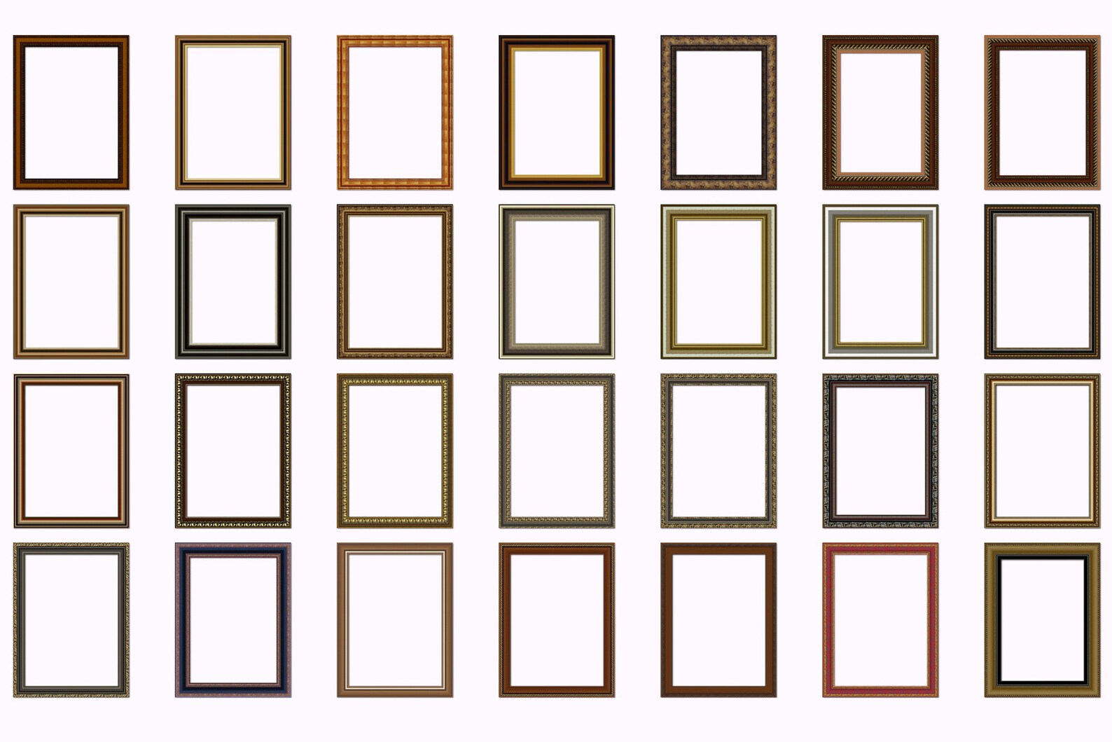 170 Elegant Frames Clipart Artistic Frame PNG Files - Etsy