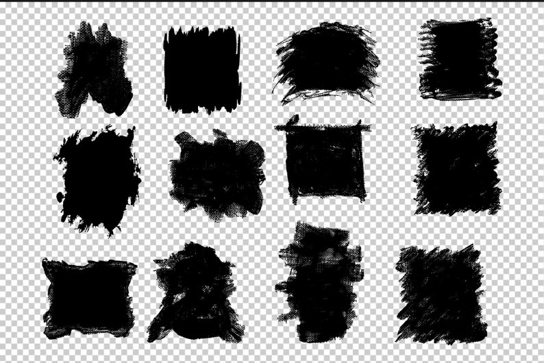 95 Watercolor Portrait Mask, Brush Paint Photo Frame Overlays, Textures ...