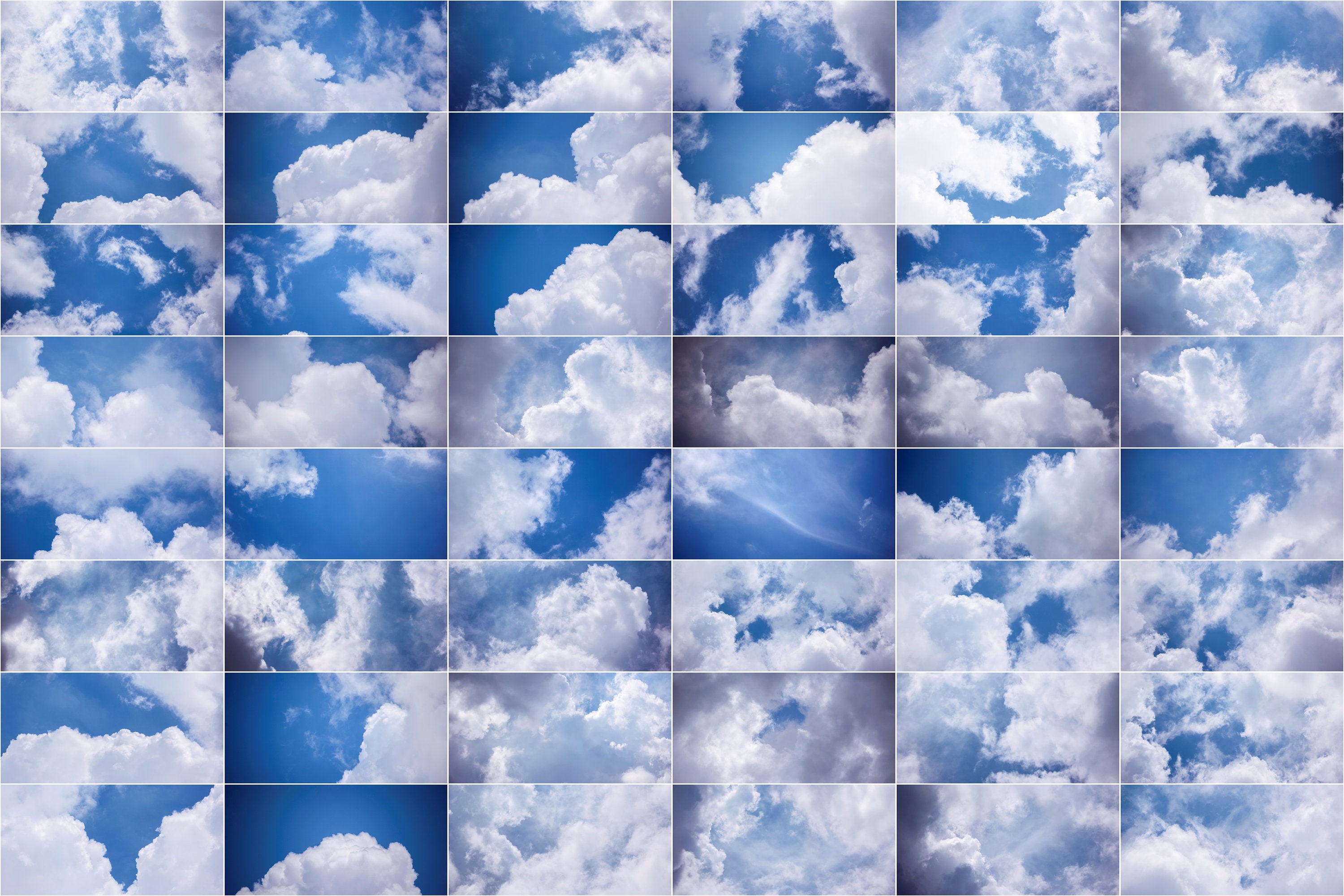 220 Blue Sky Overlays Dramatic Sky Overlay Cloud Overlay | Etsy