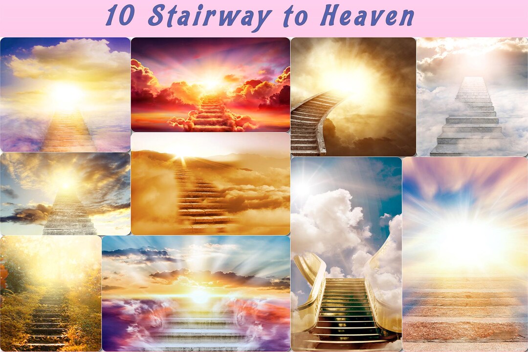 10 Stairway to Heaven Sky Overlays, Photo Overlays, Photography Cloud ...