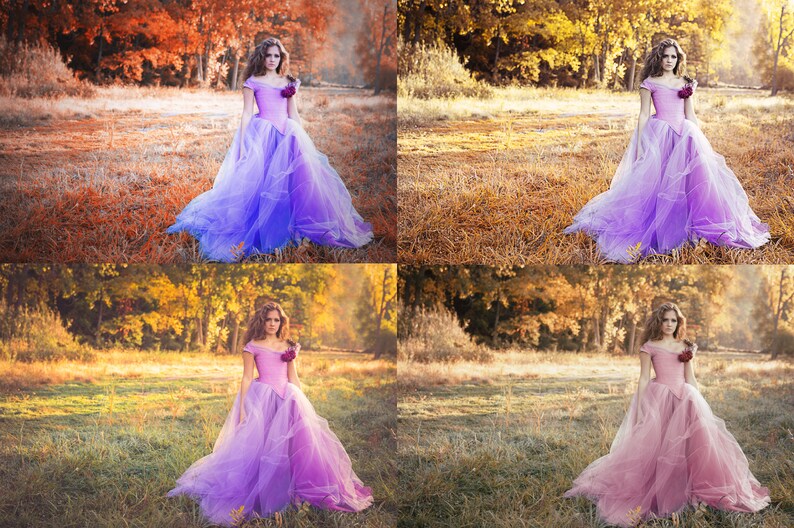 200 Autumn Photoshop Actions, Fall Filters, Warm Orange Tone, Golden ...