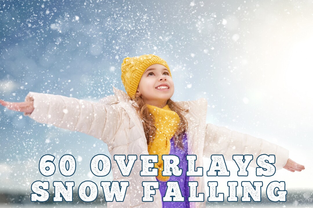 60 Winter Snow Photoshop Overlay, Christmas Overlays, Digital Backdrop ...