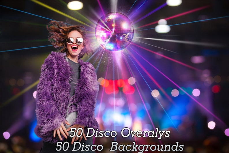 100 Disco Ball Overlays, Nightclub Party Backgrounds, Music Light Club ...