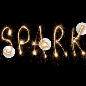 Sparklers Alphabet Photo Overlays, Sparkler Letter, Spark Light Effects ...