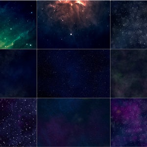 105 Starry Skies, Cosmic Galaxy Background, Star Digital Paper, Night ...