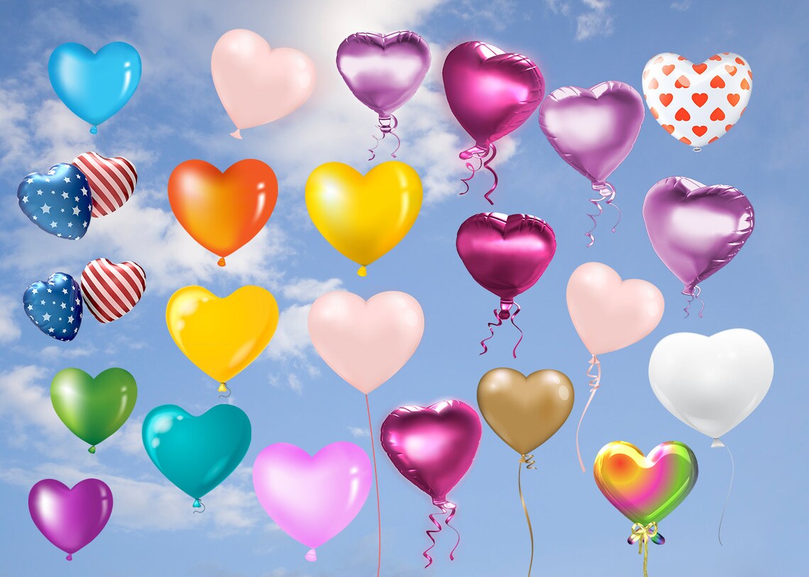 45 Balloons Overlays Photo Overlays Balloons Photoshop | Etsy