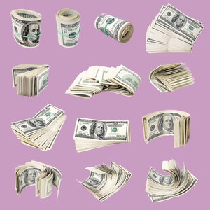 60 Money Overlays PNG, Photoshop Overlays, Cash Overlays, USD Currency ...