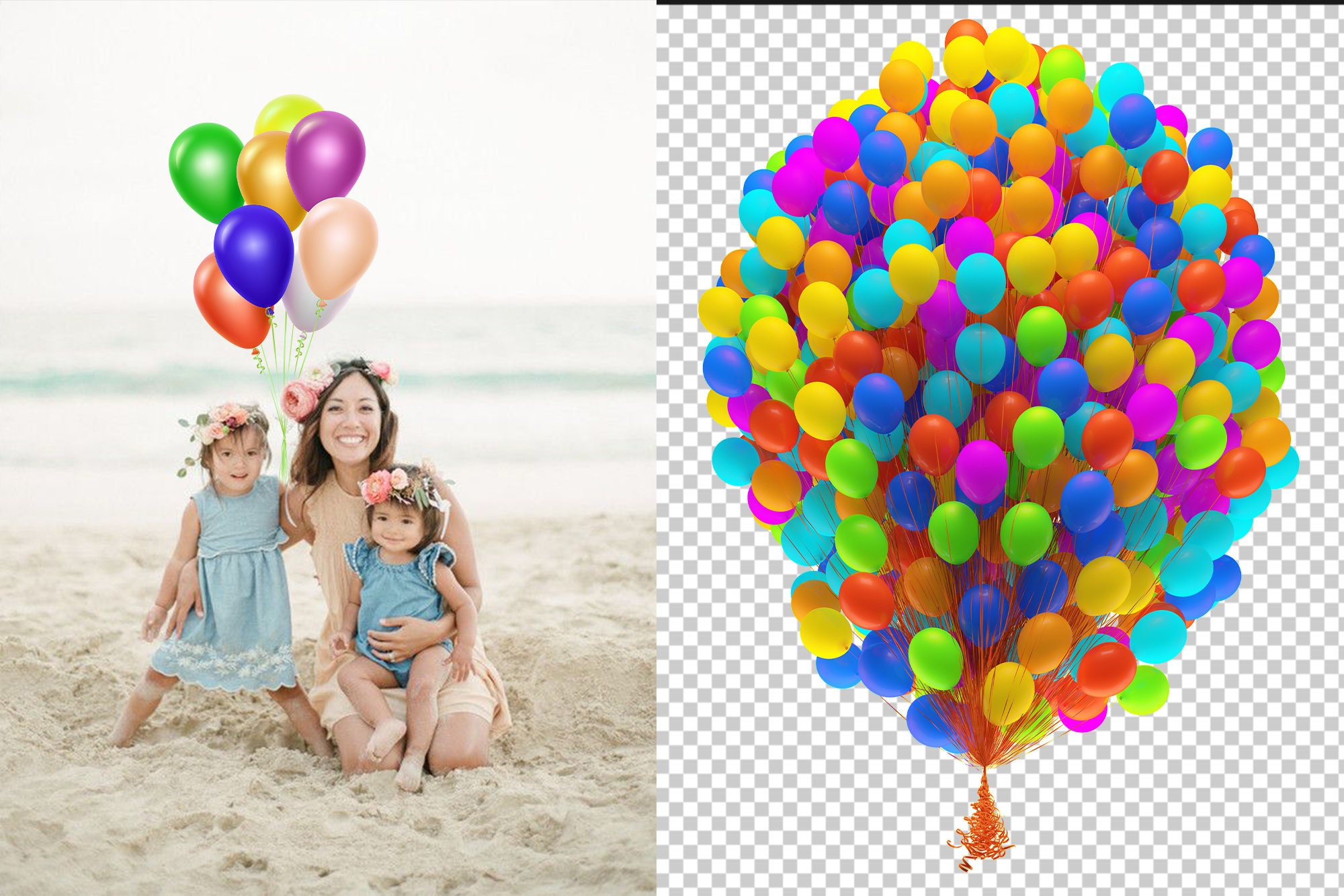 320 Balloons Overlays Digital Balloons Clip Art Summer | Etsy