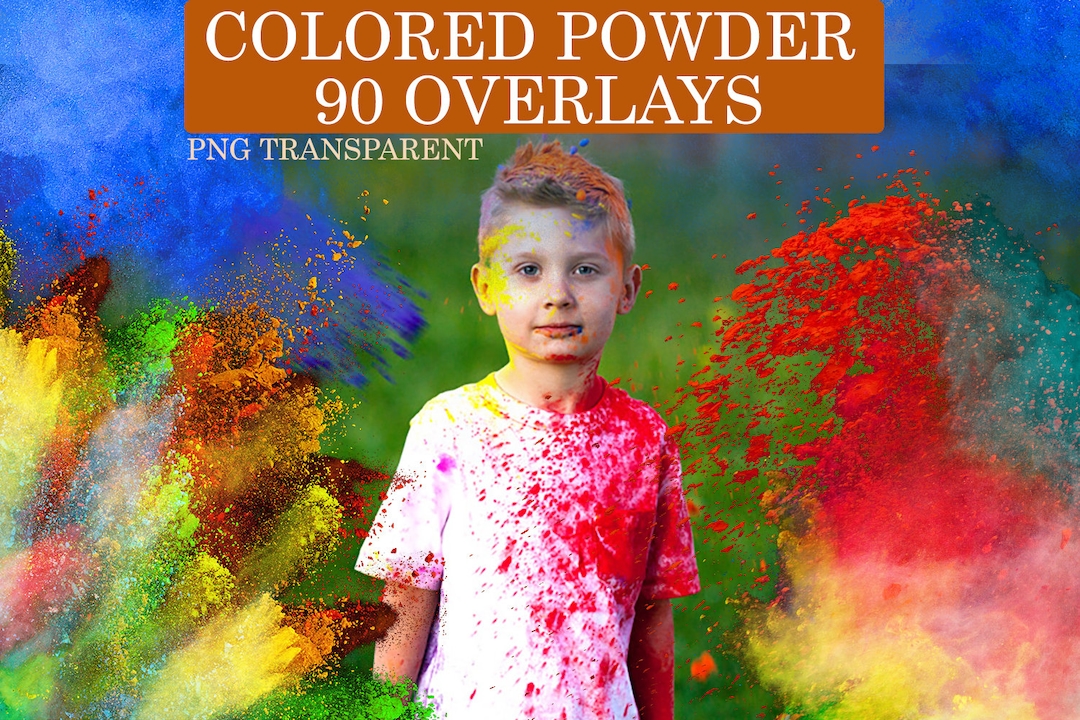 90 Explosion of Colored Powder, Holy Powder Texture Rainbow Explosion ...