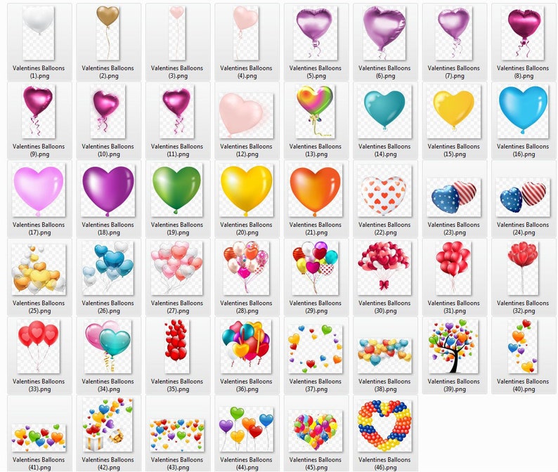 45 Balloons Overlays Photo Overlays Balloons Photoshop | Etsy