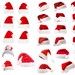 31 Realistic Christmas Hats Photoshop Overlays, Decorative Holidays ...